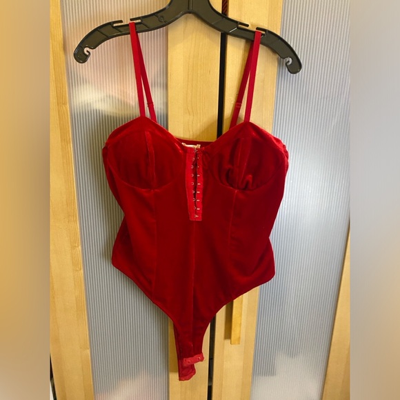 Bozzolo | Tops | Bozzolo Red Bodysuit | Poshmark